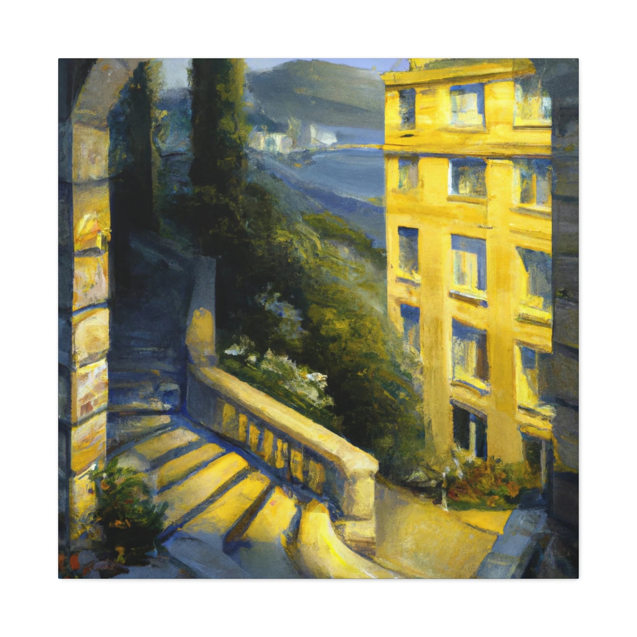 Mediterranean Sea Idyll - Canvas - Walmart.com