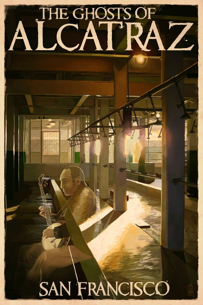 The Ghosts of Alcatraz Island, San Francisco, CA (12x18 Wall Art Poster ...