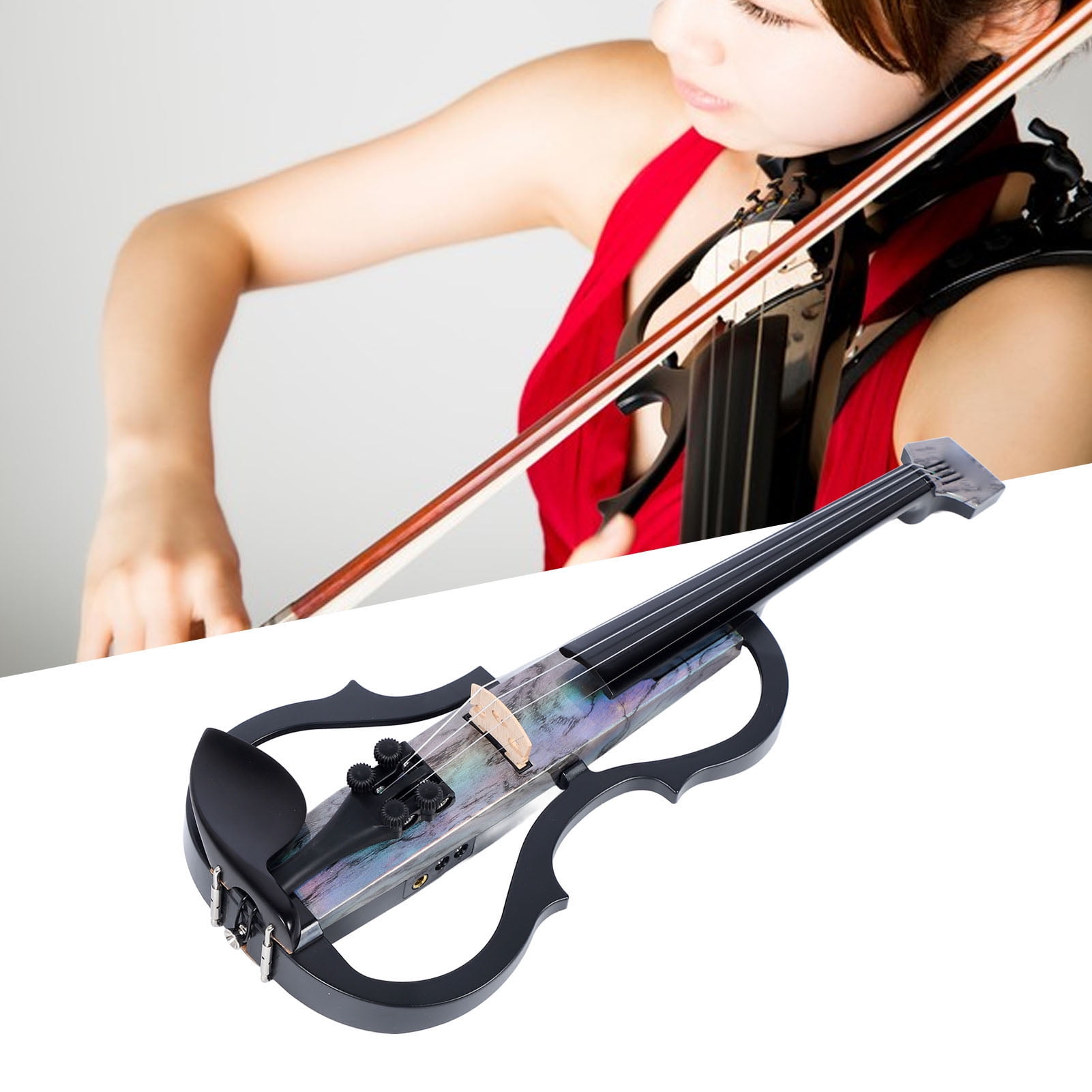 Clear Electric Violin Electric Violin With Six Strings