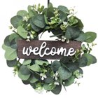Interchangeable Wall Leaning Welcome Sign with 8 Magnetic Season Icons ...