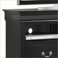 TV Furniture Traditional Black Media Chest - Fully Assembled, Ample ...