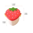 CIYISON Strawberry Shaped Lunch Box 2 Layer Food Fruit Storage Bento ...
