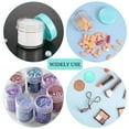 20 Pieces Round Pot Jars Plastic Cosmetic Containers Set with Lid for ...