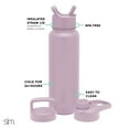 Simple Modern Summit Water Bottle Straw, Chug and Handle Lid Vacuum ...