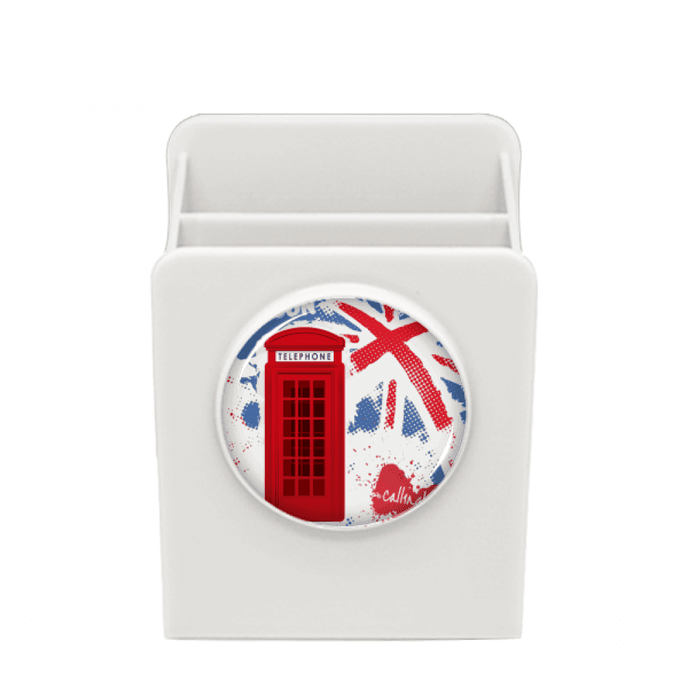 britain uk london flag red teleph booth desk pencil holder cup pen ...