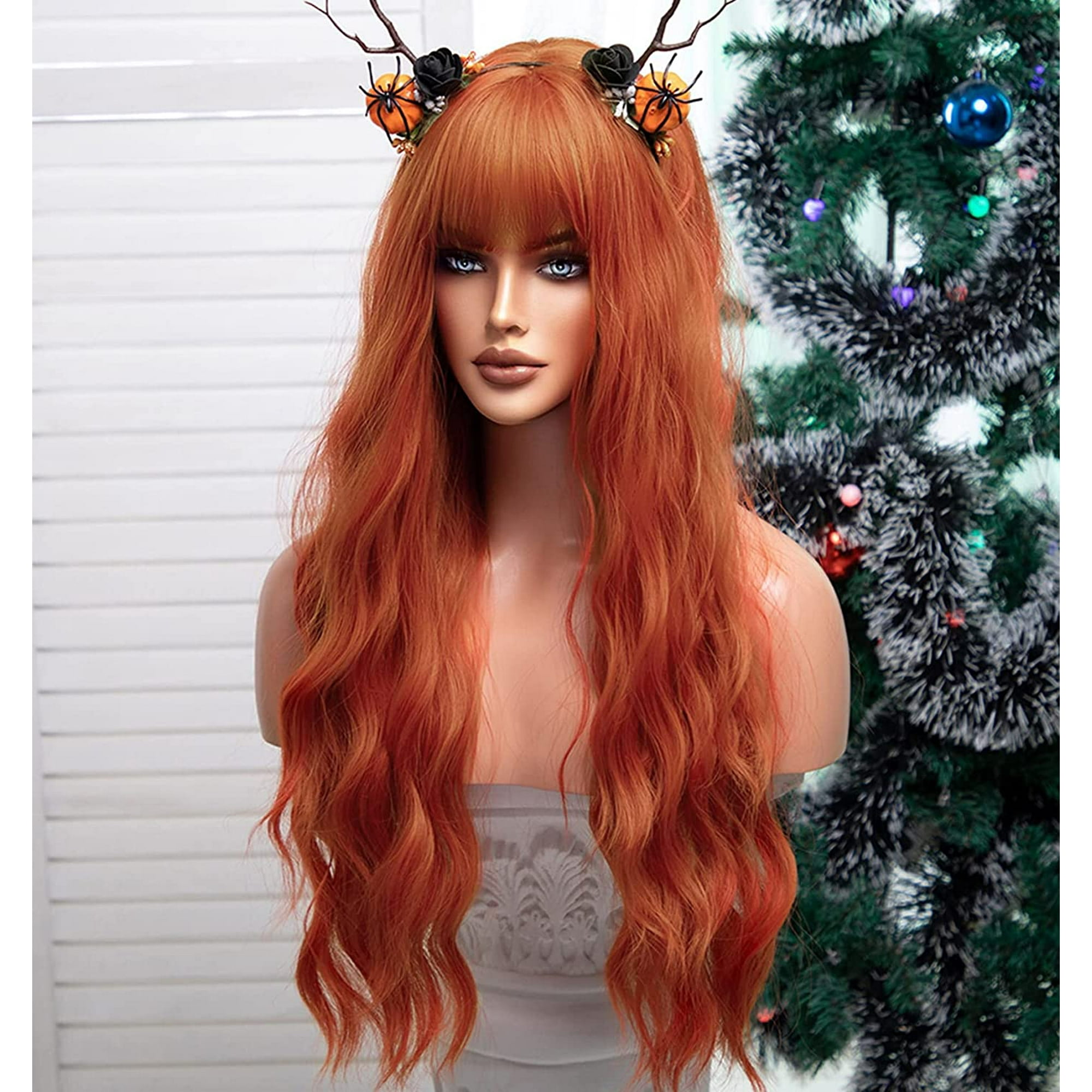 Red cosplay wig store