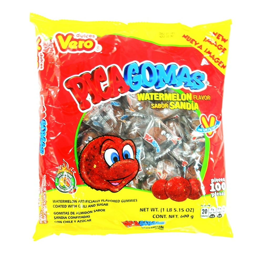 Vero Pica Gomas Sandia Watermelon Flavor Mexican Candy - Walmart.com ...
