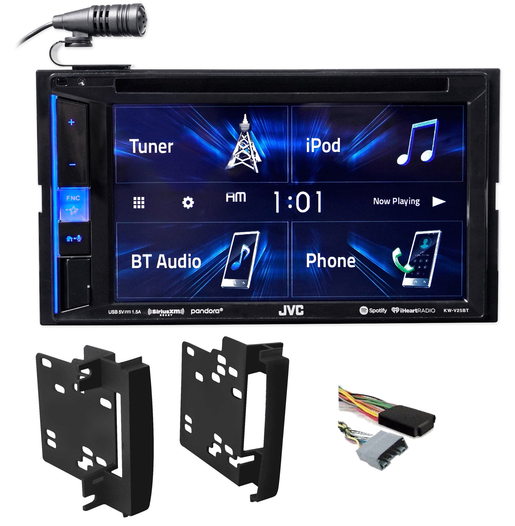JVC DVD/CD Player w/Bluetooth/USB/iPhone/Android For 2008-2014 Dodge ...