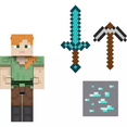Minecraft Diamond Level Alex Action Figure - Walmart.com