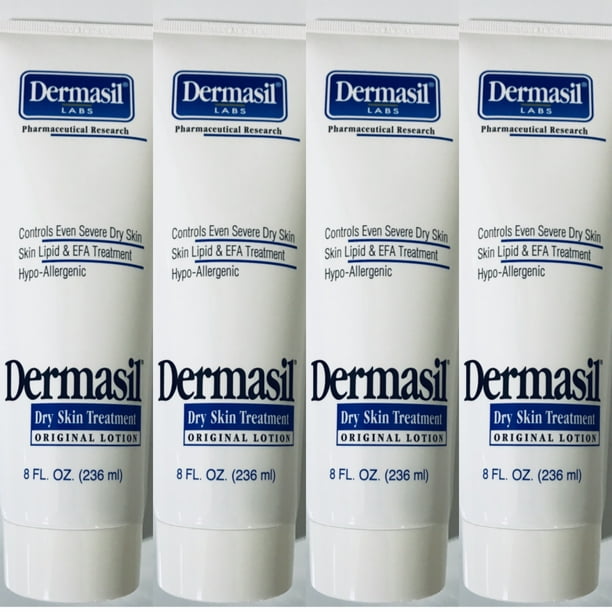 4 Dermasil Lotion Dry Skin Treatment Original With Skin Lipid & EFA ...
