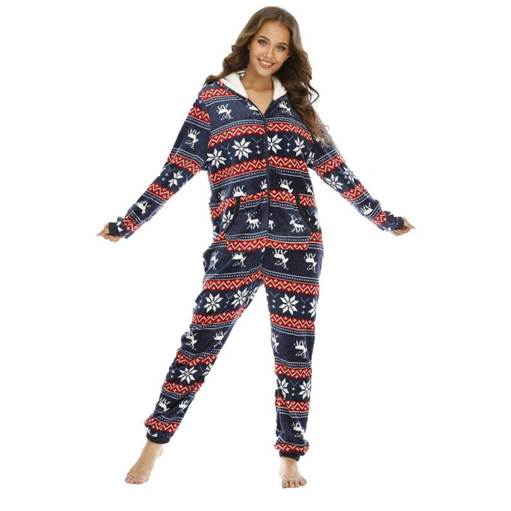 Click here for Bangus Christmas Hoodie One Piece Pajamas For Wome... prices