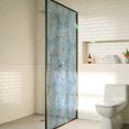 Botanical Palm Leaves Light Blue Window Privacy Film, Rainbow Film ...