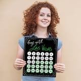 Event Countdown Board / 10" x 12" Chalkboard Style Calendar Countdown ...