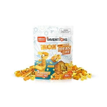 Mega Bloks Inventions Mega Construx Blue Brick Building Set - Walmart.com