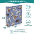 ALAZA Horse Heads Hardcover 3 Ring Binder 1.5" D-Rings with Interior ...