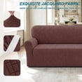 HUGNEO 1 Piece Stretch Sofa Cover, Jacquard Slipcover with Elastic ...