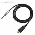 Visland USB Guitar Cable, USB Interface Male to 6.35mm Mono Male ...