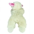 Multipet Large Lamb Chop Dog Toy with Pink Ribbon and Squeaker, 10.5 ...