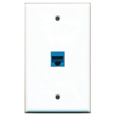 Leviton 5G108-RI5 GigaMax 5E QuickPort Connector, Cat 5E, Ivory ...