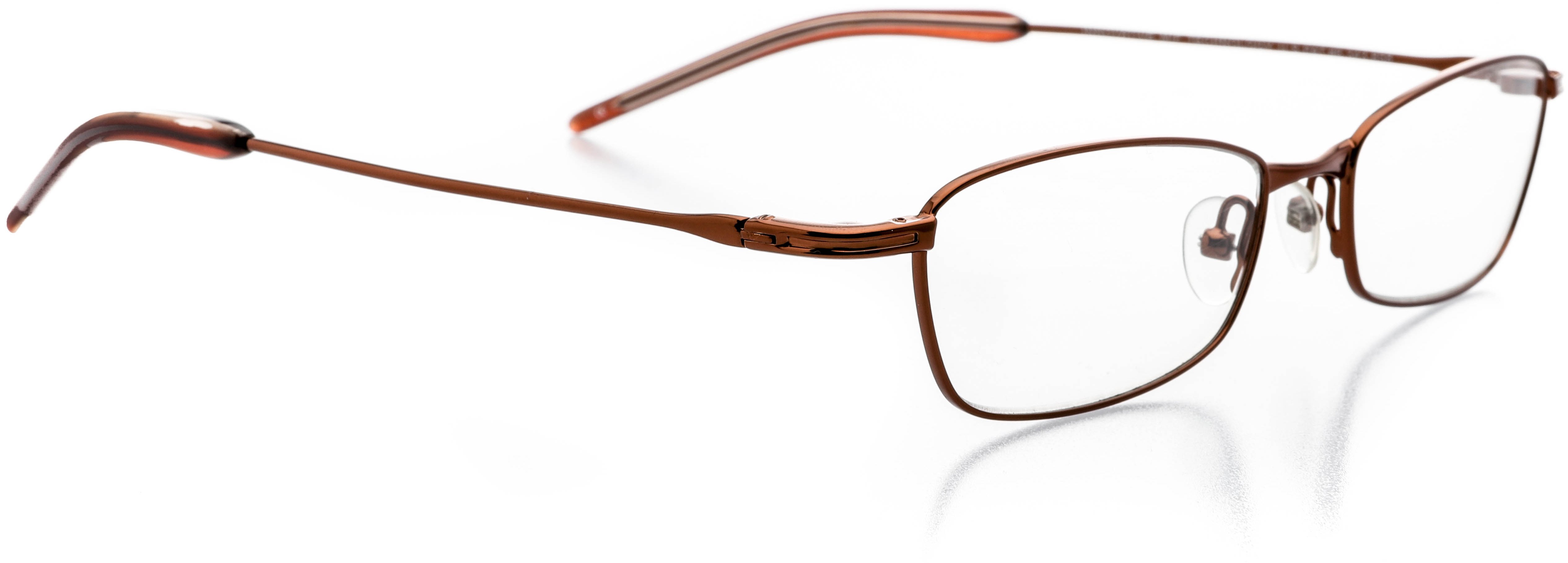 Optical Eyewear - Rectangle Shape, Metal Full Rim Frame - Prescription ...