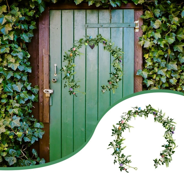 Cotonie Simulated Eggs Vine, Easter Eggs Rose Leaf Decoration, Green ...