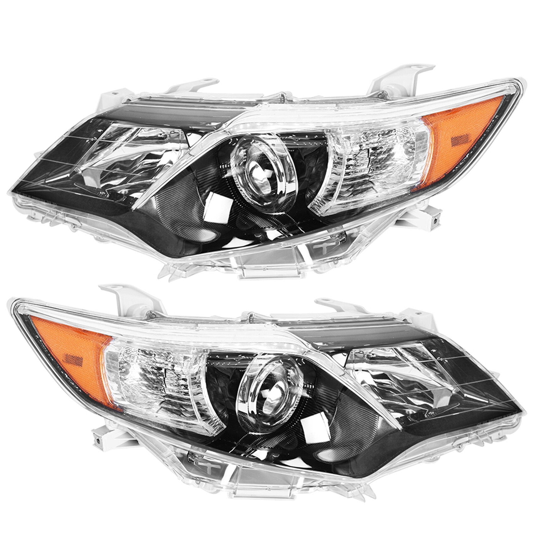 LH + RH Headlights Headlamps Assembly Replacement for 2012-2014 Toyota ...