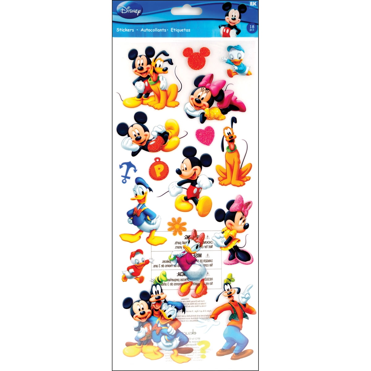 Disney Large Flat Stickers-Mickey & Friends - Walmart.com