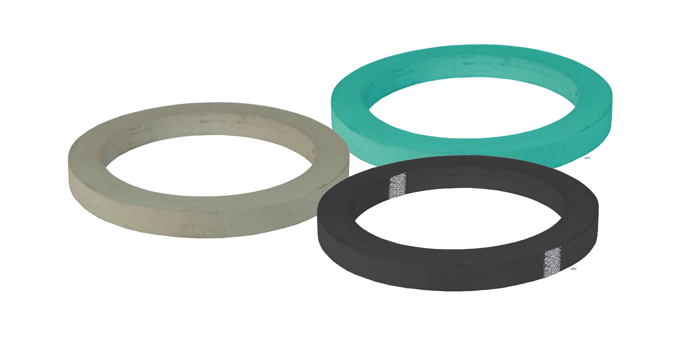 3" Cam & Groove Camlock Gasket, Food Grade,1 NBR,1 EPDM,1 Viton (3 ...