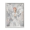 Stupell Industries Heaven's Angel in Prayer Vintage Farmhouse Portrait ...