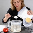 Measuring Cup 2.5L Baking Measuring Cup Scale Mixing Bowl with Lid ...