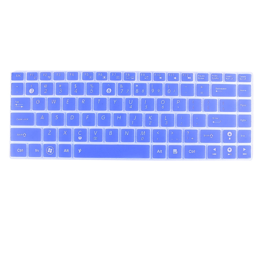 Notebook Keyboard Skin Cover Film Blue Clear for Asus U80 UL80 U81 N82 ...
