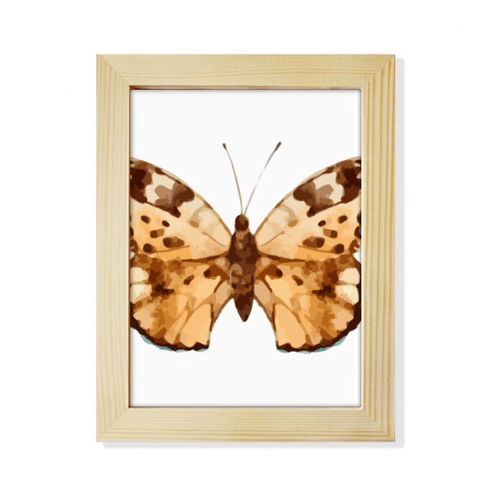 with Brown Wings Desktop Adorn Photo Frame Display Art Painting Wooden ...