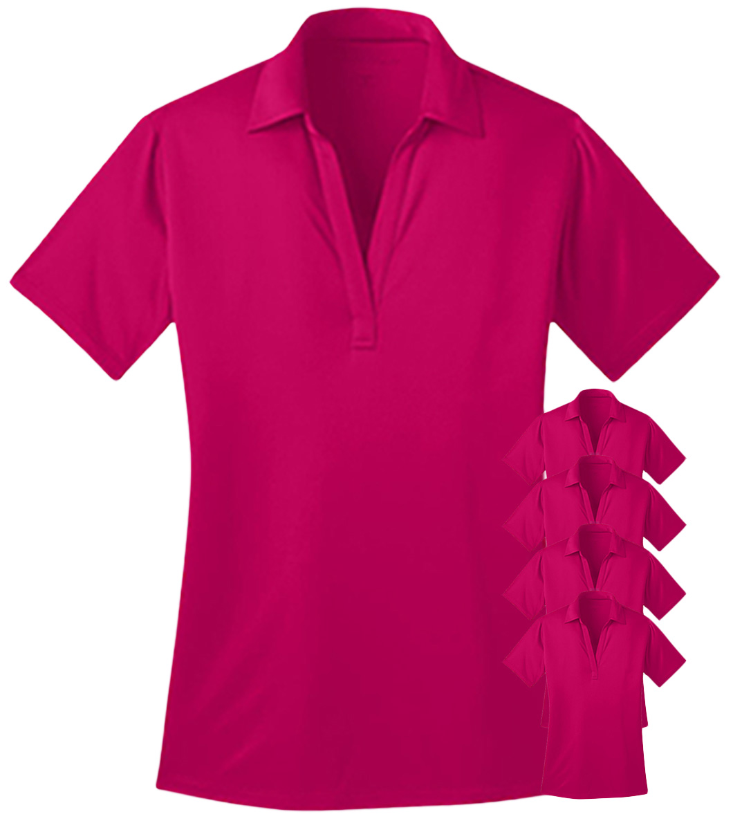 Port Authority Women Performance Polo Shirt, Pack of 5 - Walmart.com