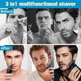 Hoey Electric Shaver Razor for Men, 3 in 1 Cordless LED Display IPX7 ...