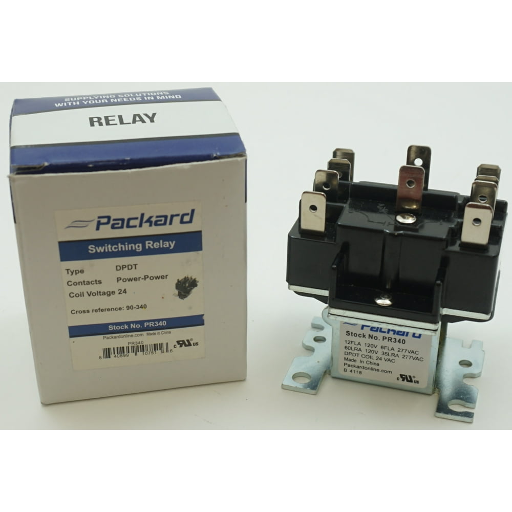 Packard PR340 DPDT 24 Volt Coil Switching Relay - Walmart.com - Walmart.com