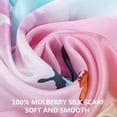 100% Mulberry Silk Long Scarf for Women Large Oblong Sunscreen Shawls ...