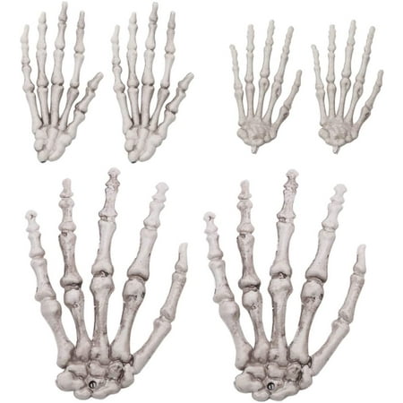 3 Pairs Skeleton Hand Prop Prime Sturdy Skeleton Haunted House Decor ...