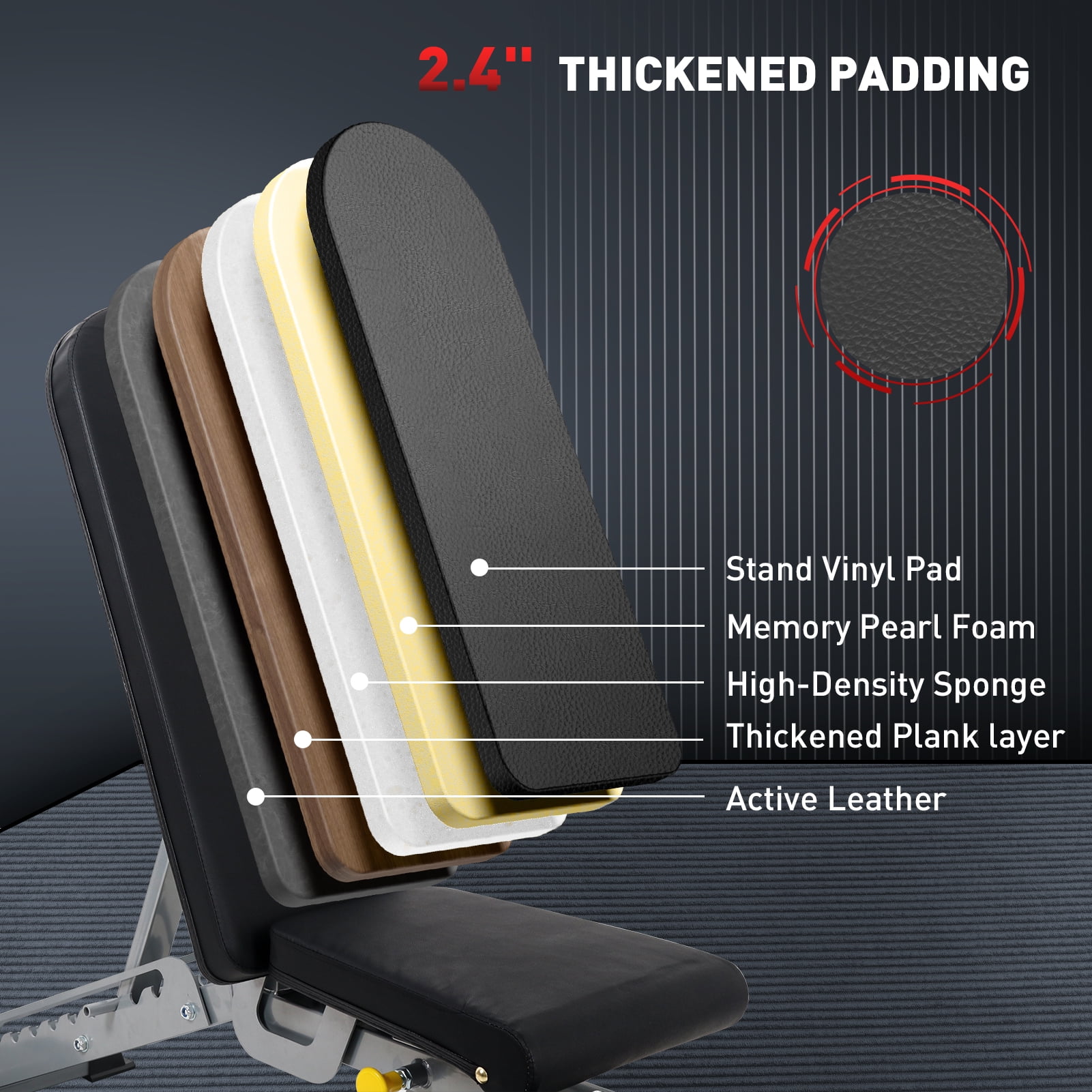 Buy ELEVTAB Adjustable Weight Bench Home Gym, 1000 lbs Capacity, Heavy ...