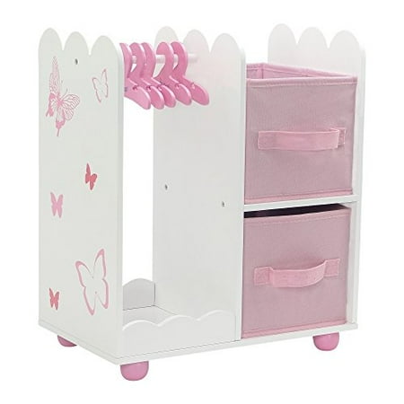 Emily Rose 18 Inch Doll Furniture | Beautiful Open Wardrobe 18 Inch ...