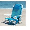 Nautica 5-Position Folding Lay Flat Portable Backpack Beach Chair ...