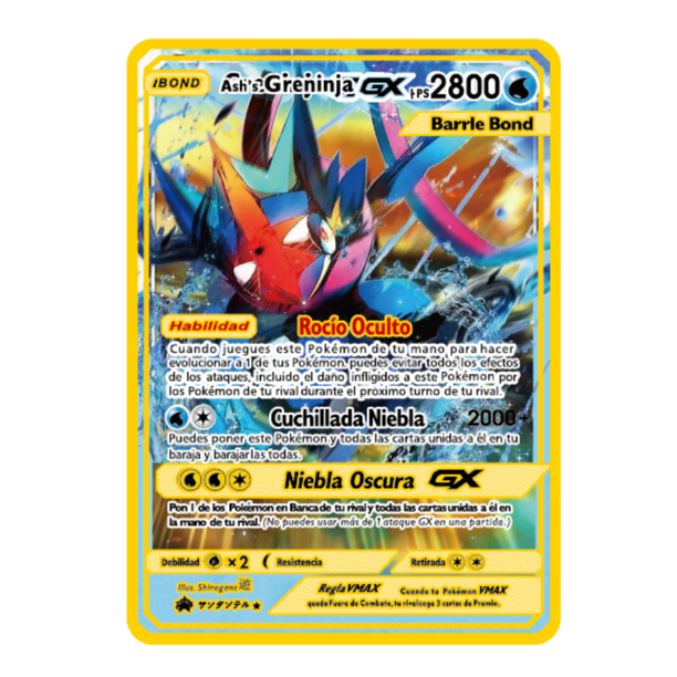 Spanish Pokémon Cards Metal Letters Spanish Iron Cards Mewtwo Pikachu ...