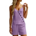 Airport Beach Vacation Clothes Set Women's Two-Piece Suspender ...
