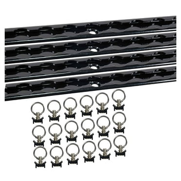 DC Cargo Etrack Rails 6' Horizontal Black Powder Coated E Track Rail 4 ...