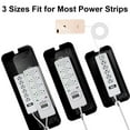 3 Pack Cable Organizer Box, Hide Power Strips, Cords, Under Desk Cord ...