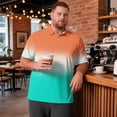Trgacdwlo XL-8XL Big and Tall Mens Golf Shirt Gradient Quick Dry Mens ...