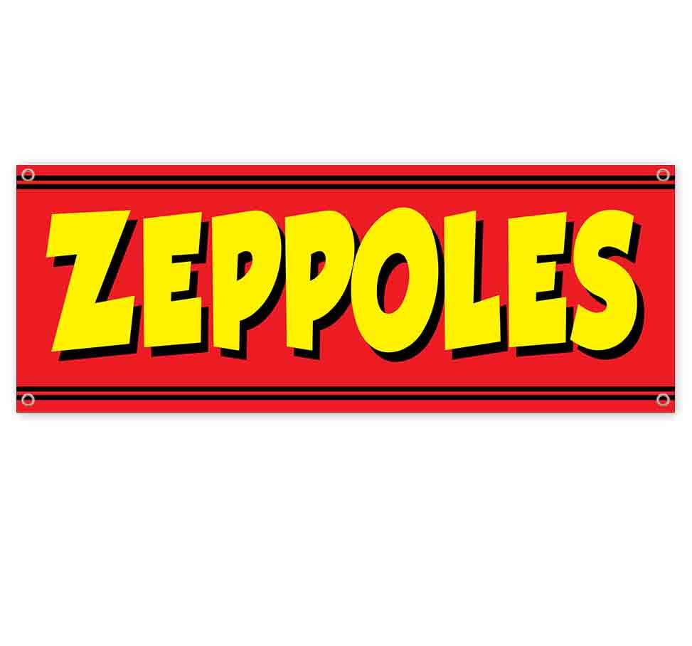 Zeppoles 13 oz Vinyl Banner With Metal Grommets - Walmart.com
