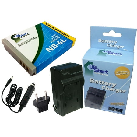 Canon PowerShot SD1300 IS Battery and Charger with Car Plug and EU ...