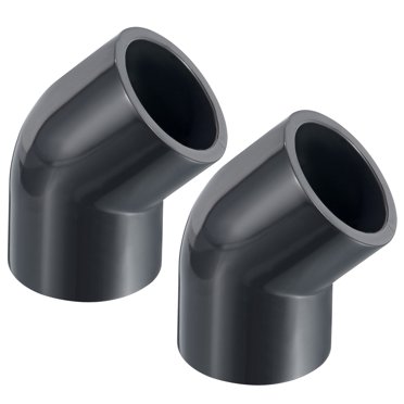 Uxcell UPVC Pipe Fitting 50mm Socket, 1 Pack Straight Coupling, Dark ...