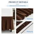 Subrtex Elastic Wrap Around Bed Skirt Dust Ruffle Smooth Soft Bed Frame