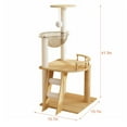 LHYY 41.3" Modern Cat Tower,Wood Cat Tree Tower for Indoor Cats,Cat ...